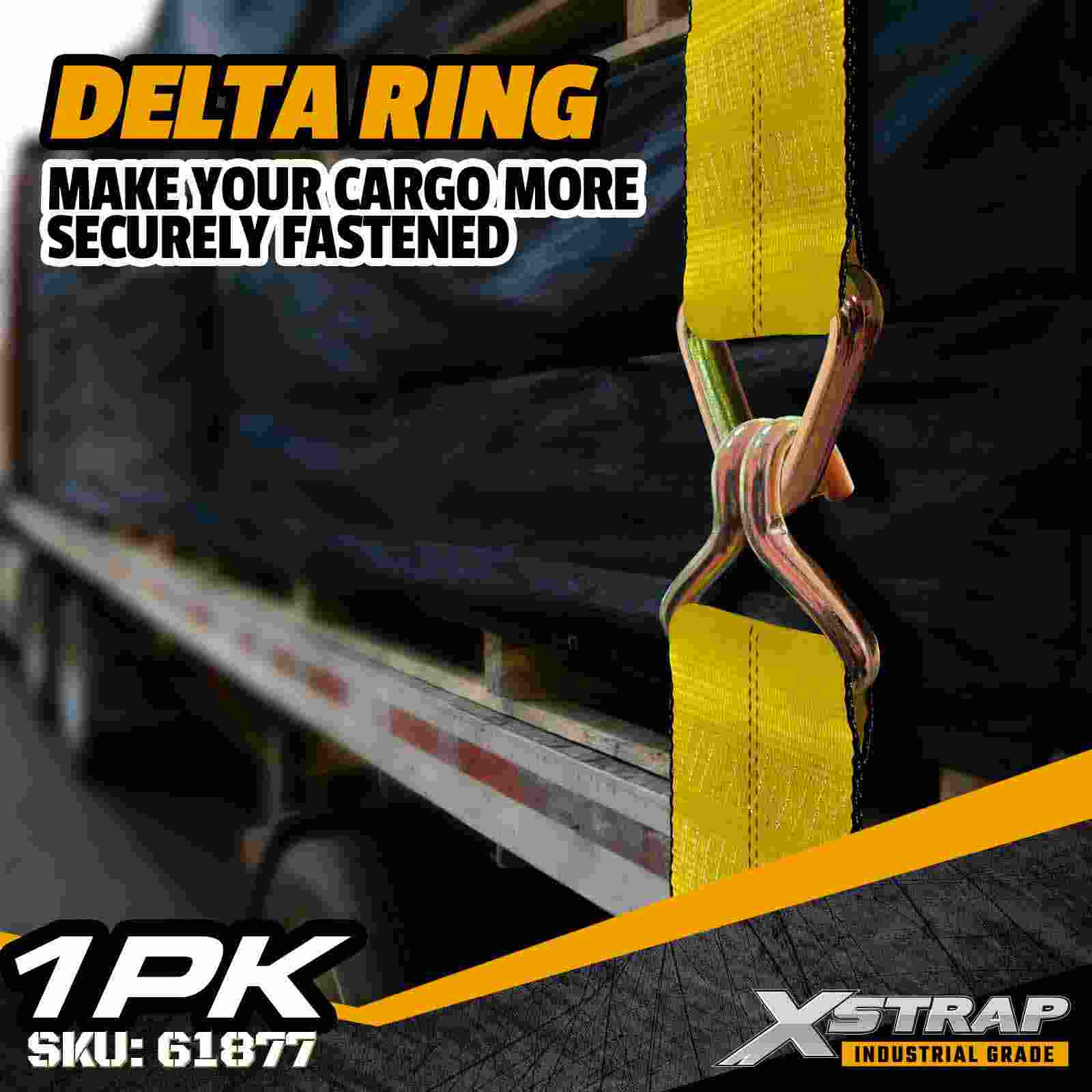 Custom Xstrap 61877 4" × 30ft Standard Winch Strap with Delta Ring ...