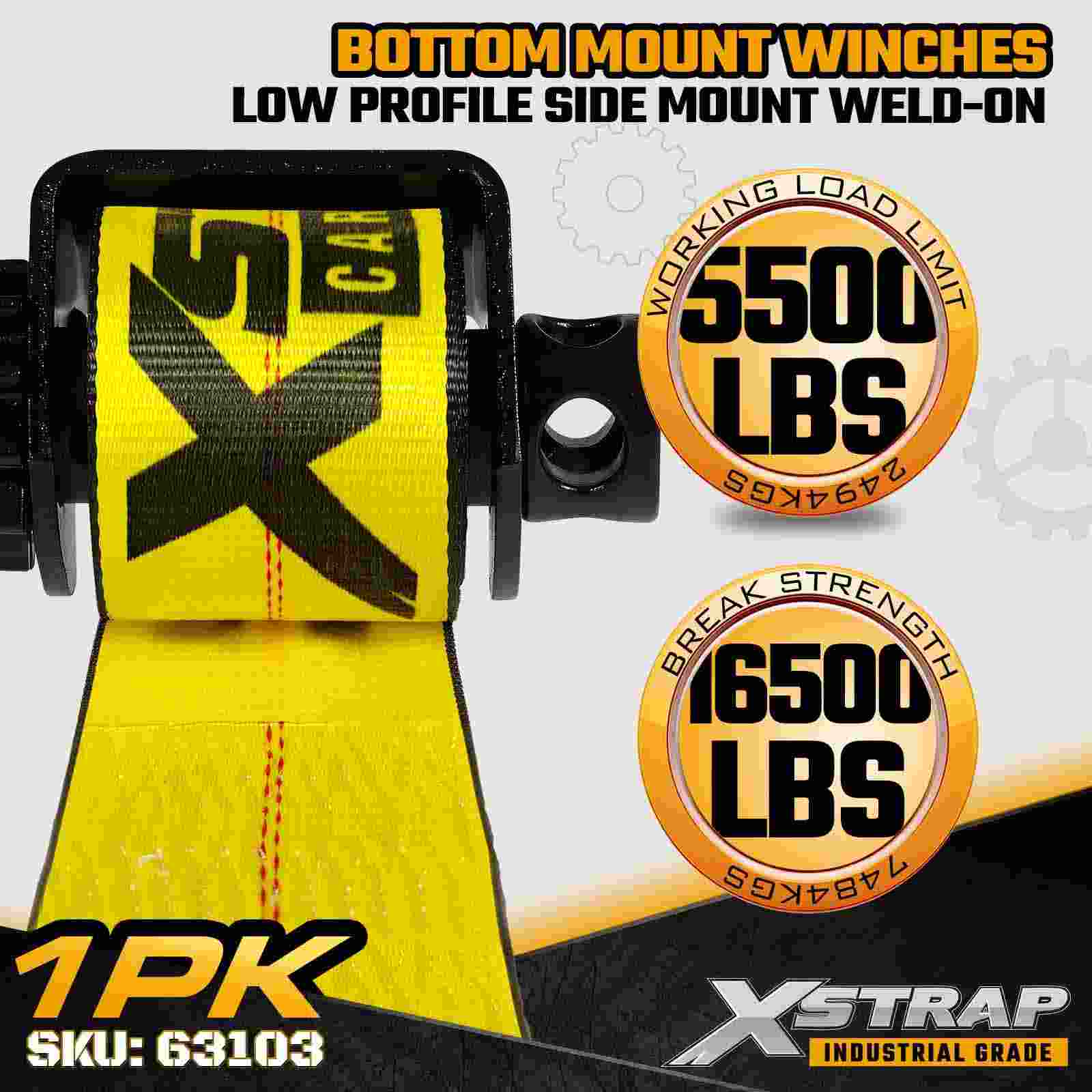 Custom Xstrap 63103 Bottom Mount Low Profile Side-Mount Weld-On Tie ...